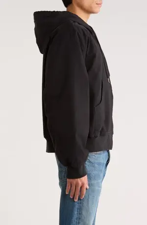Bp. Hooded Lined Canvas Jacket - Black Washed