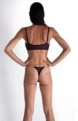 LECHERY® Lustrous Clear Strap Invisible Thong