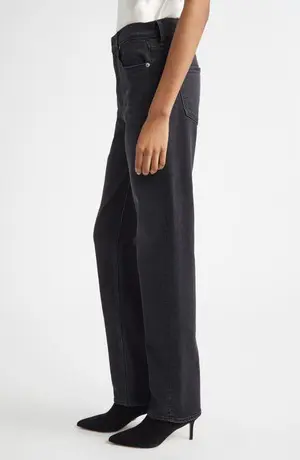 Veronica Beard Harley High-waist Arc Leg Jeans - Washed Onyx