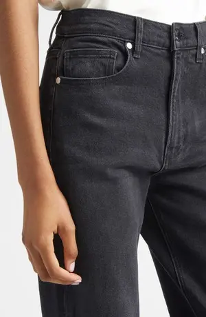 Veronica Beard Harley High-waist Arc Leg Jeans - Washed Onyx