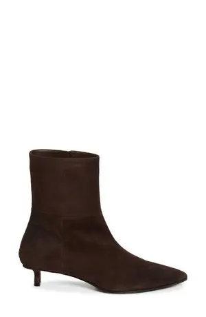 JIMMY CHOO Lory Kitten Heel Ankle Boot - Chocolate