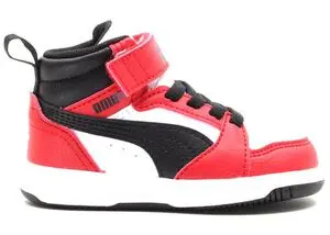PUMA Rebound V6 Mid Sneakers - Red/black/white