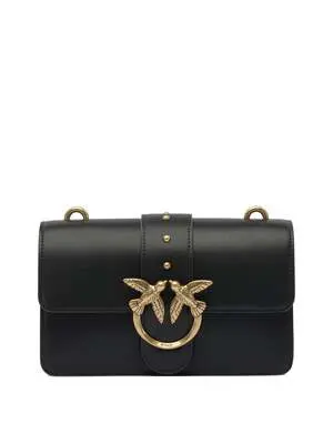 Pinko Leather Crossbody Bag - Black