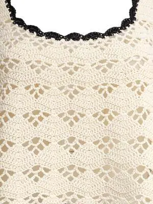 Zimmermann Rhiannon Crochet Tank Top - Beige