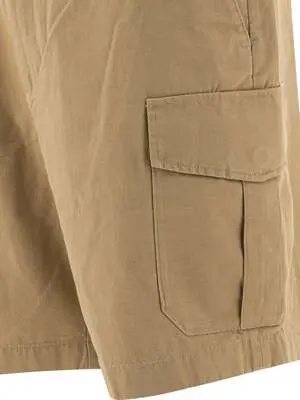 Vince Cotton And Linen Cargo Shorts - Beige