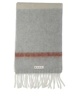 Marni Mohair And Alpaca Scarf - Grey