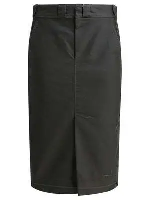 MAISON MARGIELA Cotton Midi Skirt - Grey
