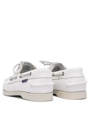SEBAGO Leather Lace-up Loafers - White