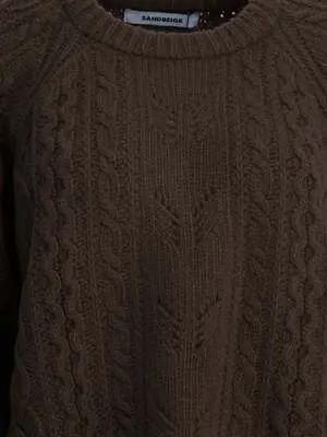 SANDBEIGE Wool Knitwear - Brown