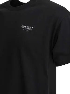 Givenchy Cotton T Shirt With Logo - Black