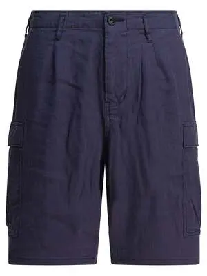 NONNATIVE Linen-acetate Cargo Shorts - Blue