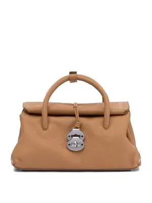 ZANELLATO Grained Leather Dotta® Handbag - Brown