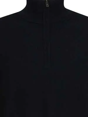 Vince Cashmere Half-zip Sweater - Black
