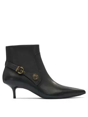 Pinko Leather Ankle Boots