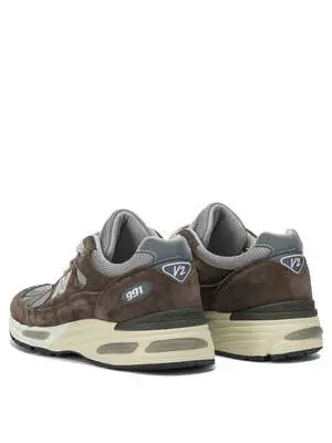 NEW BALANCE 991v2 Sneakers - Brown
