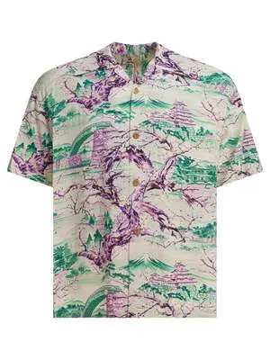 SUN SURF Scenery Of Japan' Shirt - Green