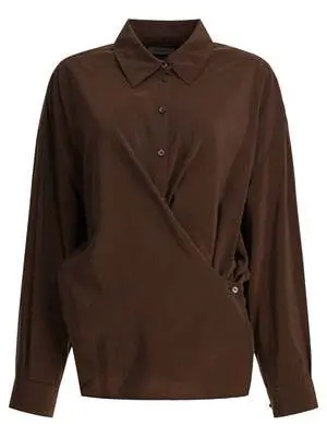 LEMAIRE Asymmetrical Silk Shirt
