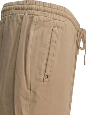 ALTUM Cotton Drawstring Trousers - Beige