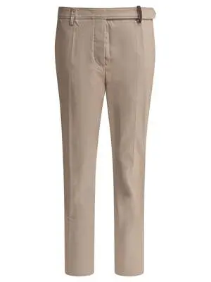 Brunello Cucinelli Boyfit Cotton Pants