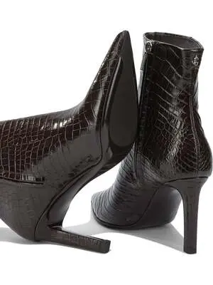JIMMY CHOO Frankie 85mm Zippered Ankle Boots - Brown