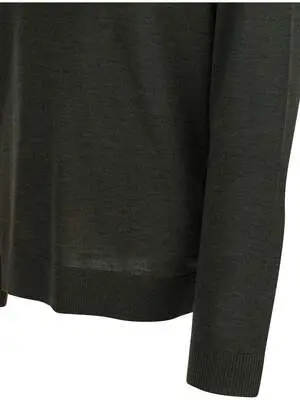 Vince Merino Wool Polo Shirt - Grey