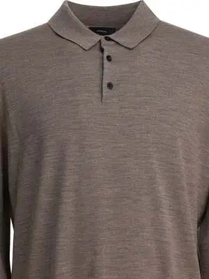 Vince Wool And Cashmere Polo Shirt - Grey