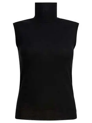 Max Mara Sportmax Mock Neck Sleeveless Top