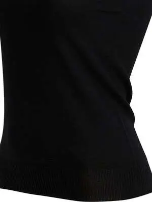 Max Mara Sportmax Mock Neck Sleeveless Top