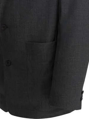 BEAMS Wool Mélange Blazer - Grey