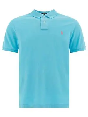 Polo Ralph Lauren Pique Polo Shirt - Light Blue