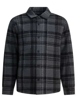 Vince Check Overshirt Jacket