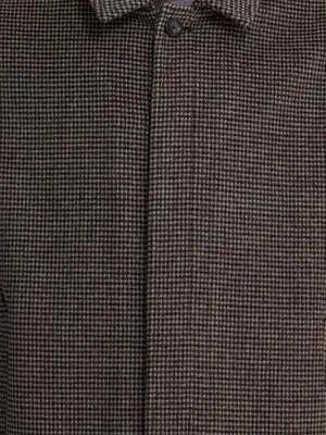 Vince Houndstooth Overshirt Jacket