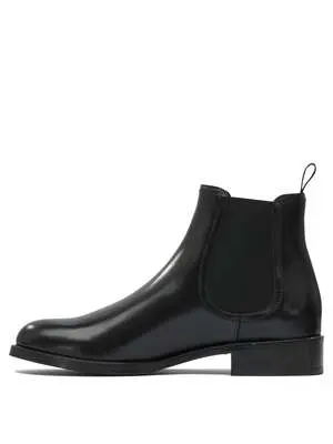 MARETTO Leather Ankle Boots - Black