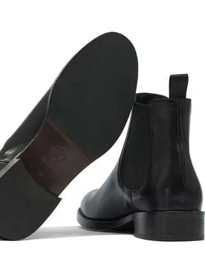 MARETTO Leather Ankle Boots - Black