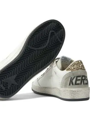 GOLDEN GOOSE Ball Star Low-top Sneakers With Glitter Accents