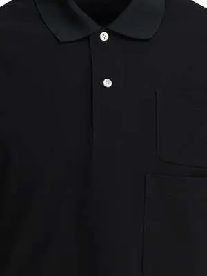 DAIWA PIER39 Polo Shirt With Two Pockets - Black