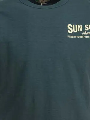 SUN SURF T Shirt With Logo - Green