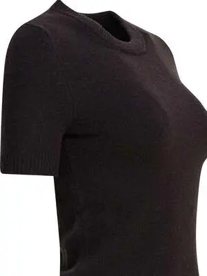 SA SU PHI Cashmere Knit Top - Brown