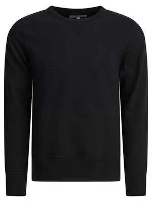 MERZ B. SCHWANEN Loopwheeled Crewneck Sweatshirt - Black