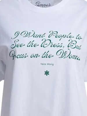SEMPER Vera Wang Quote T-shirt