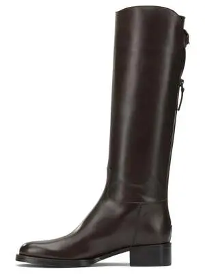 Sartore Leather Knee High Boots - Brown