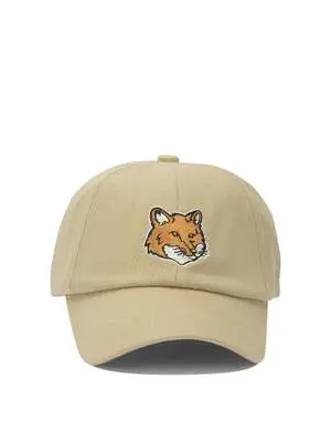Maison Kitsuné Fox Head Trucker Hat - Beige