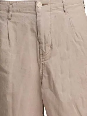NONNATIVE Linen-acetate Cargo Shorts - Beige
