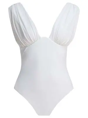 Zimmermann Draped One-piece Swimsuit - White