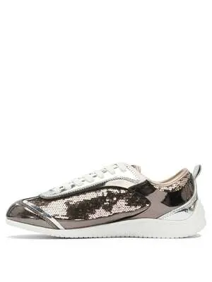 Pinko Lace Up Sneakers - Bronze
