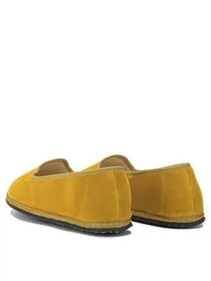 VIBI VENEZIA Velvet Ballerinas - Yellow