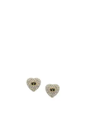 Valentino Garavani Coeur Royal Stud Earrings - Gold