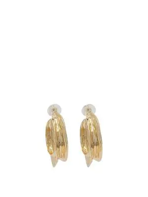 SELF-PORTRAIT Plated Hoop Earrings - Gold