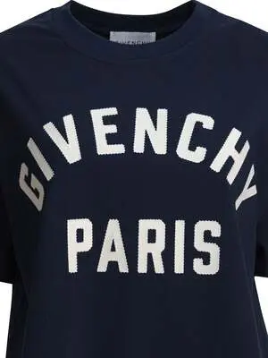 Givenchy T-shirt With Paris Logo - Blue