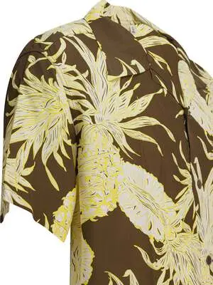 SUN SURF Island Pineapple' Shirt - Brown